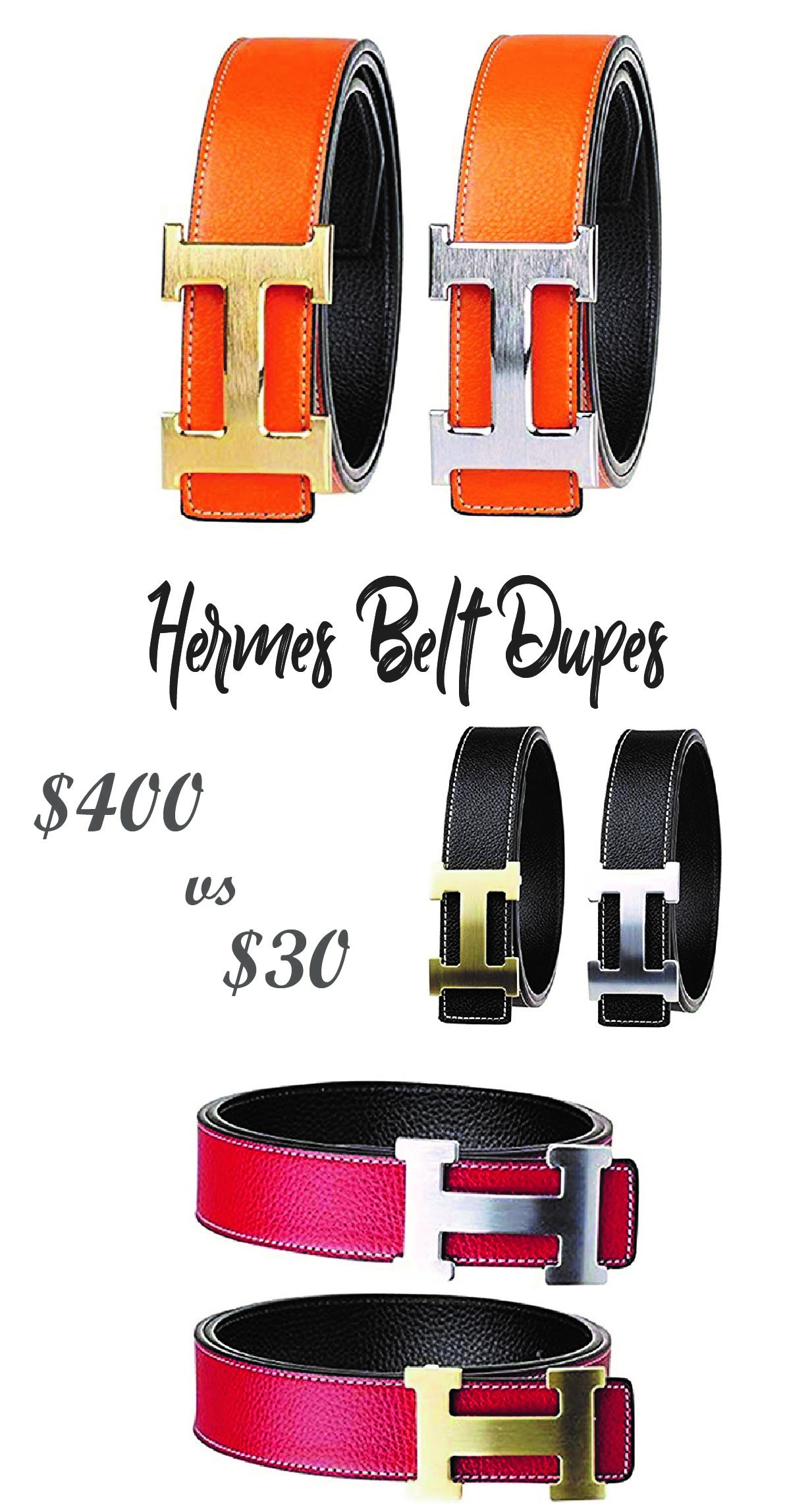 Amazing Alternatives To Hermes Belts | Hermes Belt Dupes - Luxe Dupes